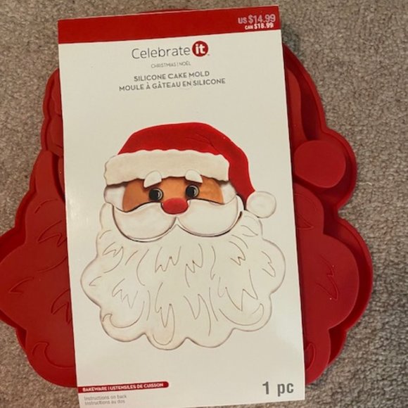 Celebrate It | Holiday | Santa Shaped Silicone Mold From Celebrate It ...